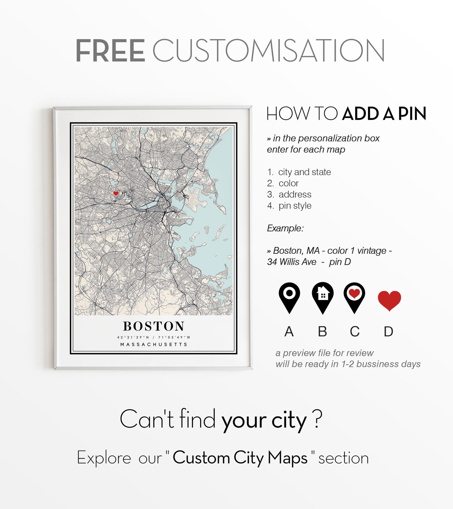 Troy NY Map Print - Troy New York City Poster - Personalized Modern and ...