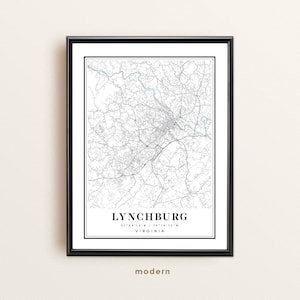 Lynchburg Virginia Map, Lynchburg VA Map, Lynchburg City Map, Lynchburg ...