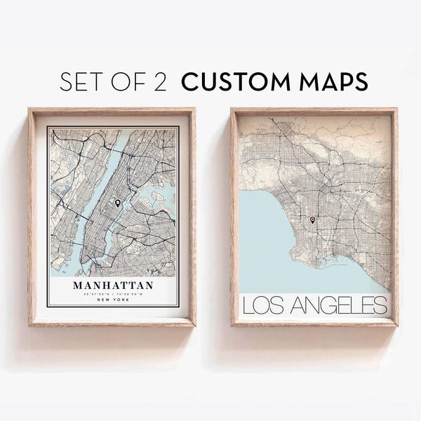 Personalized Map Art - Etsy
