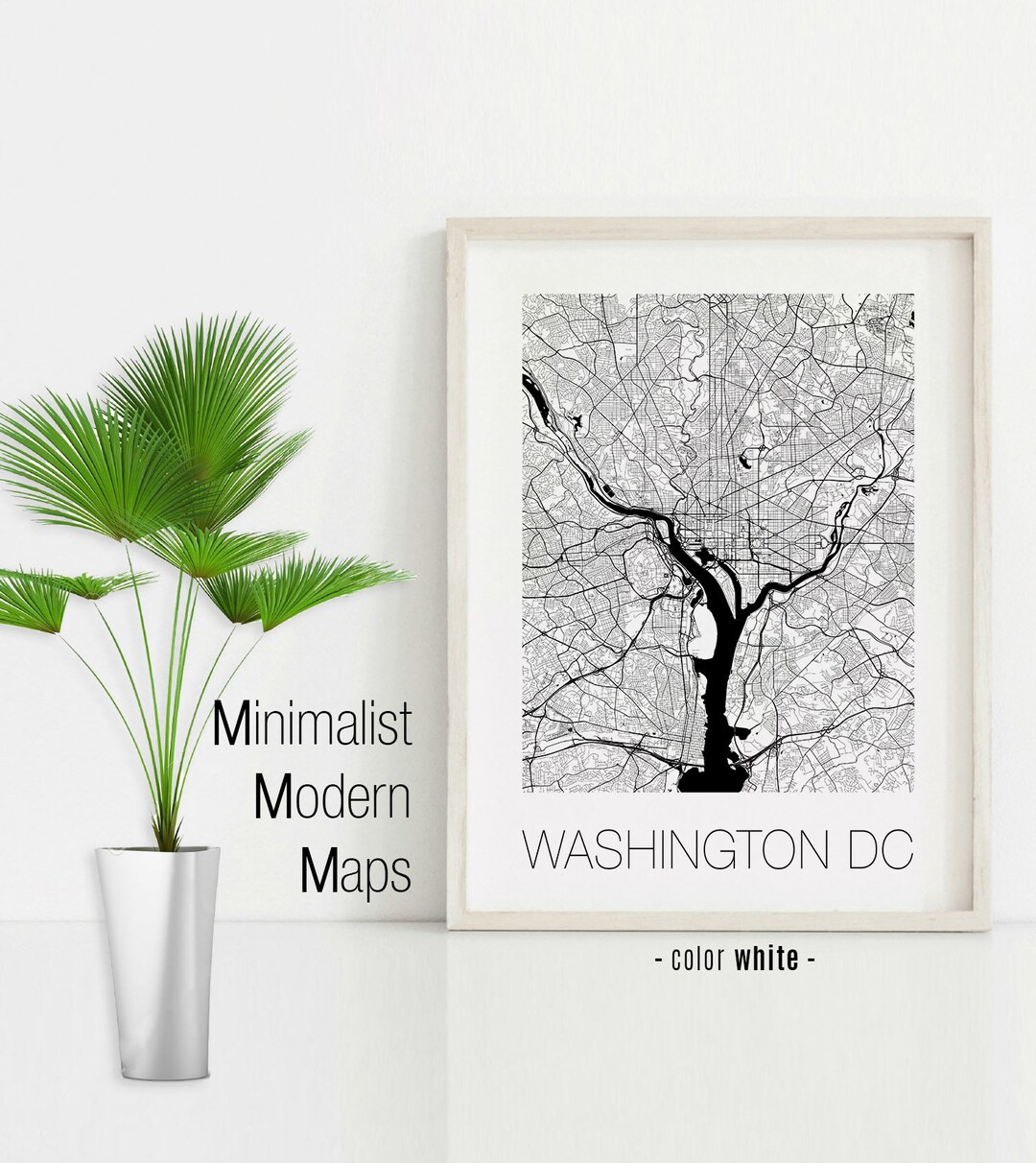 Washington DC, Washington Map, Washington DC Print, Washington DC ...