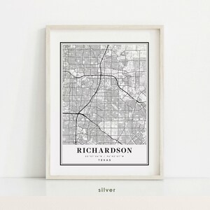 Richardson Texas Map Richardson TX Map Richardson City Map - Etsy
