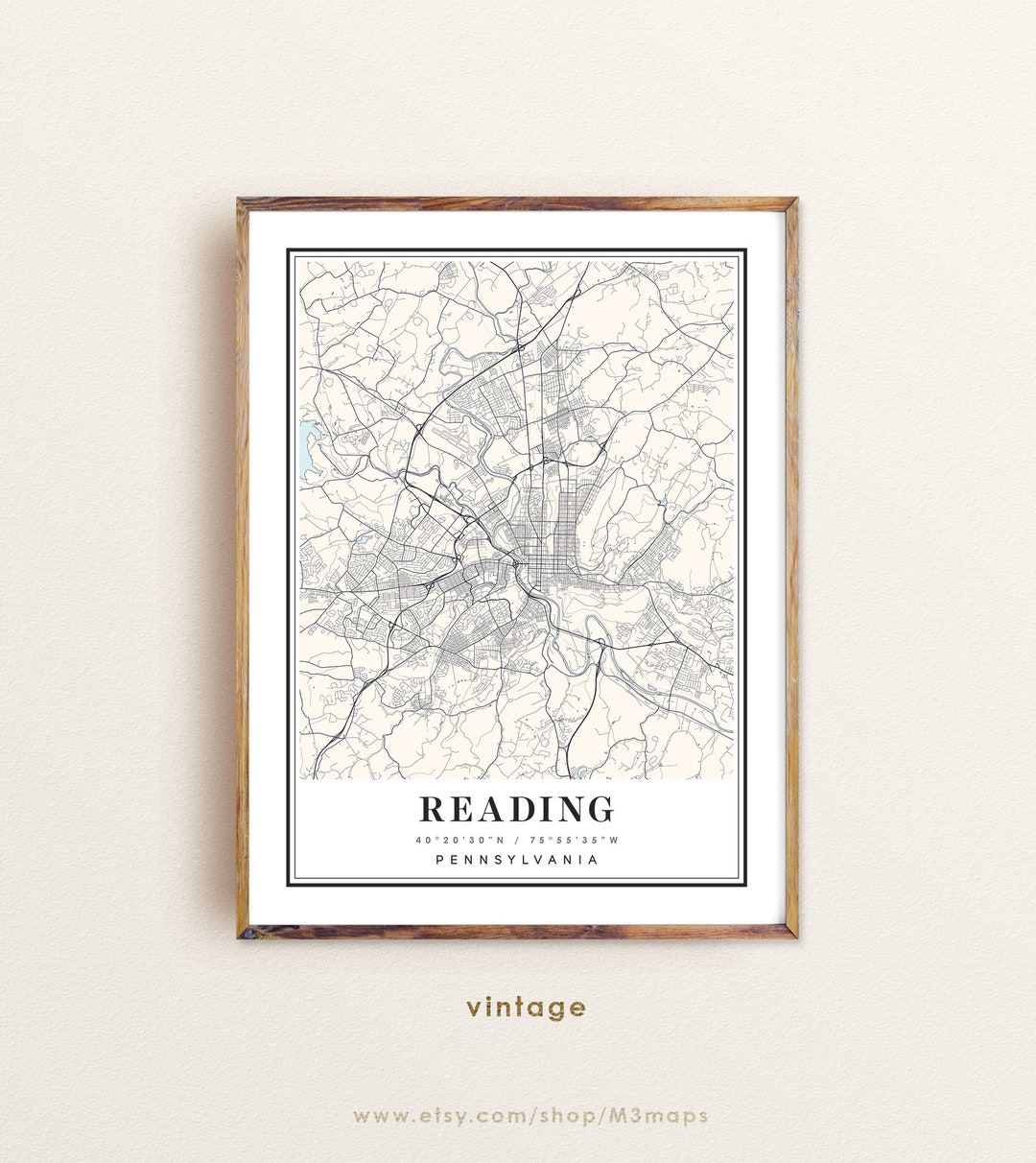 Reading Pennsylvania Map, Reading PA Map, Reading City Map, Reading ...