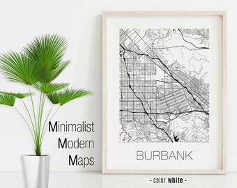 Burbank Ca Poster - Etsy
