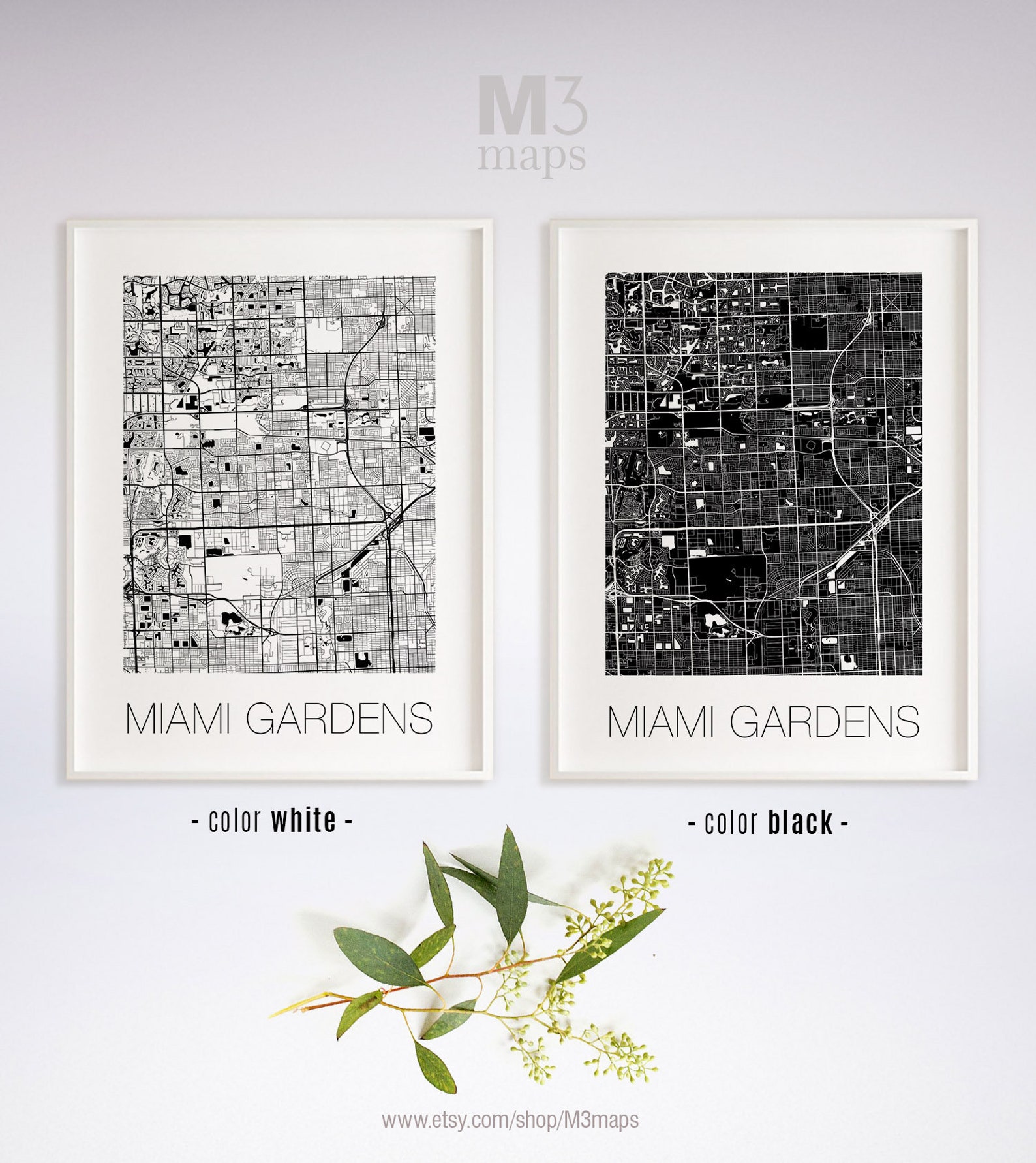 Miami Gardens Florida Miami Gardens FL Map Miami Gardens - Etsy