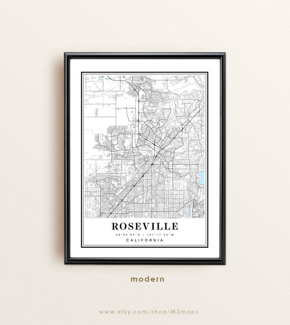 Mapa De Roseville, California