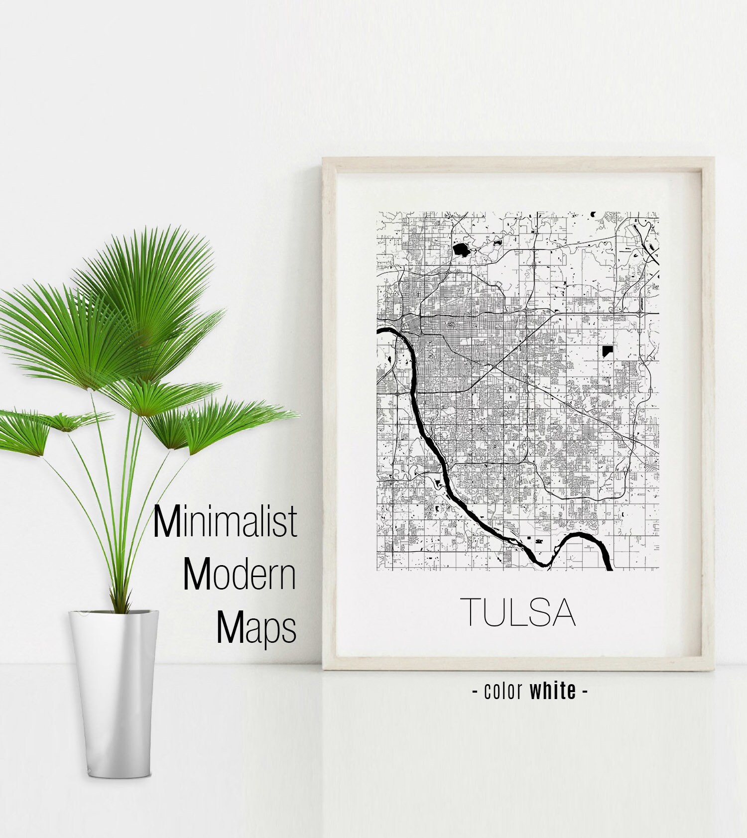 Tulsa Oklahoma Tulsa OK Map Tulsa Map Tulsa Print Tulsa - Etsy
