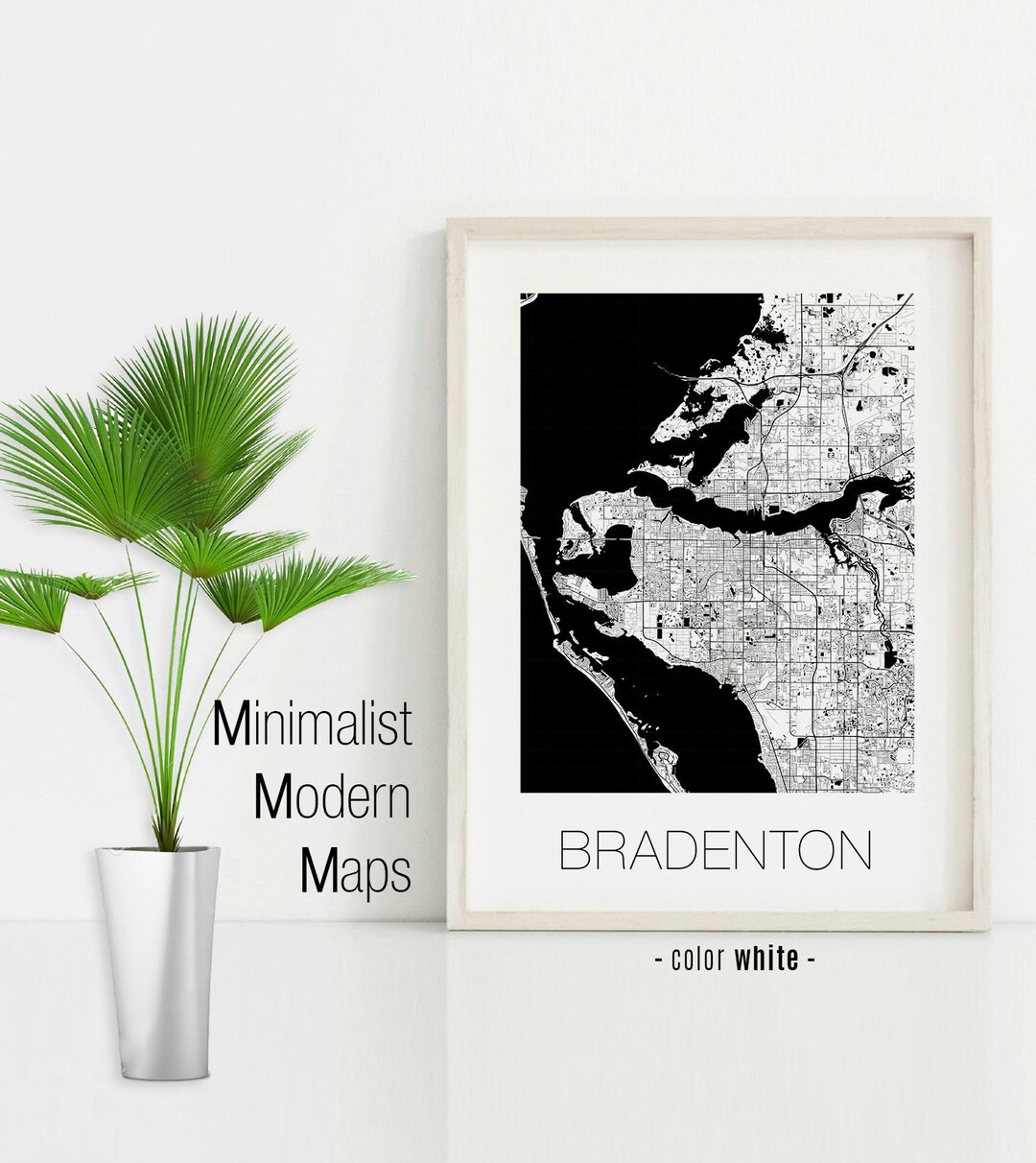Bradenton Florida, Bradenton FL Map, Bradenton Map, Bradenton Print ...