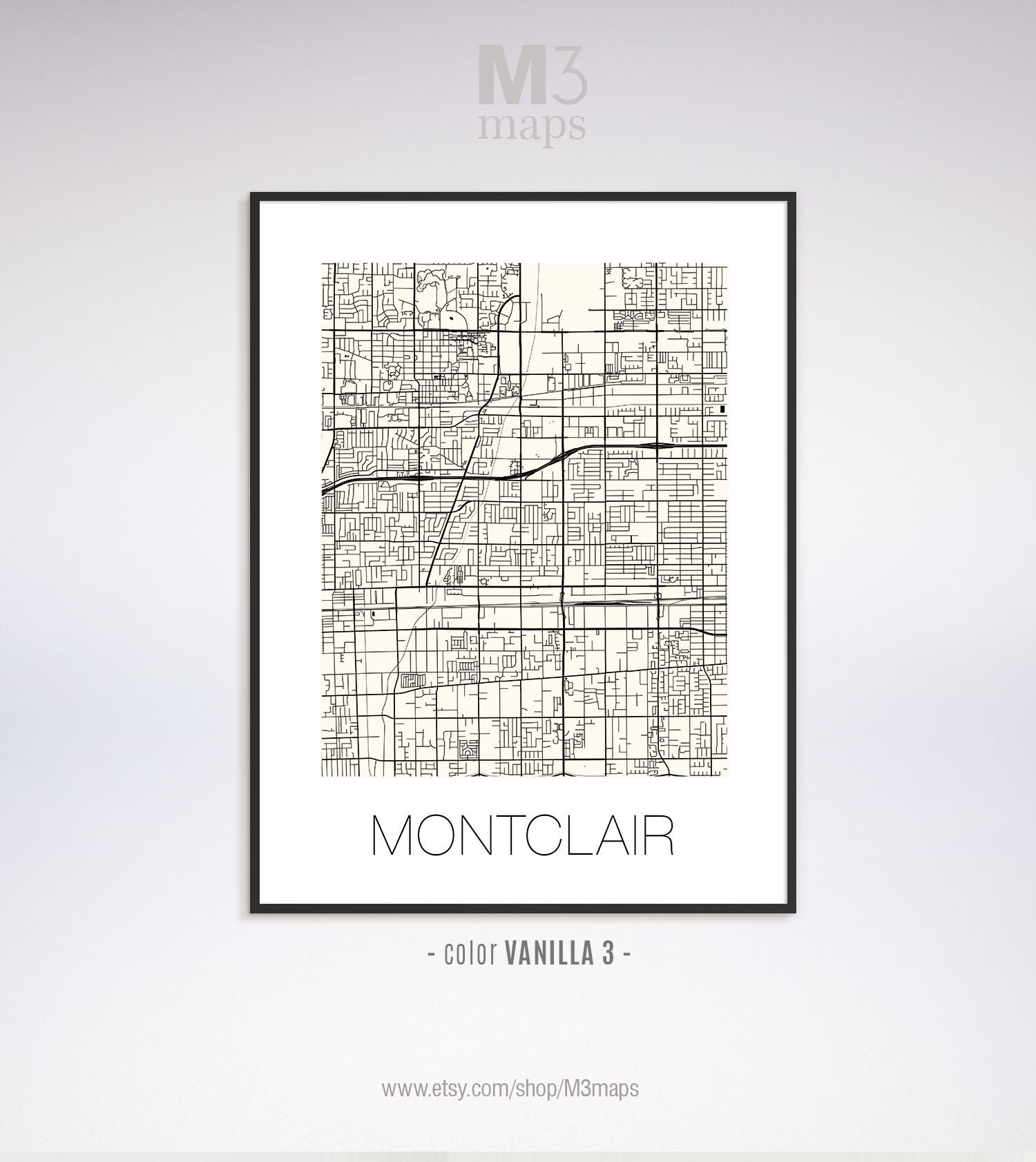 Montclair California Montclair CA Map Montclair Map - Etsy