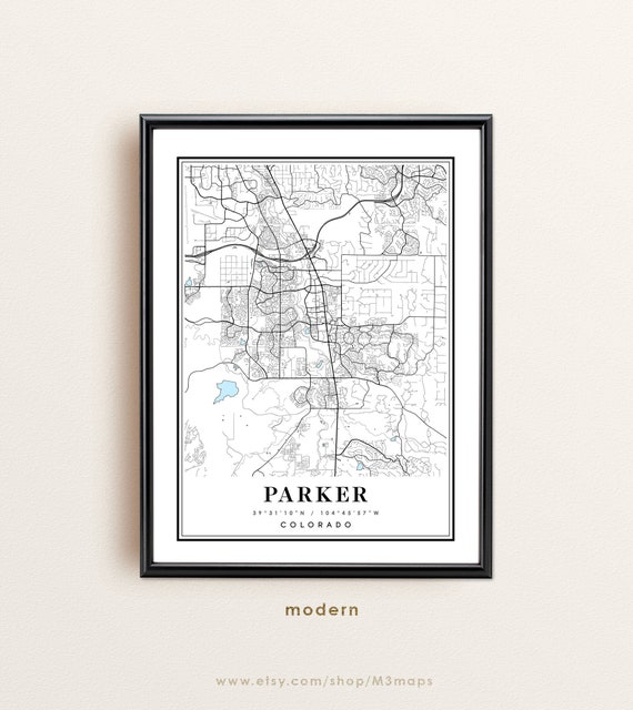 Map Parker Colorado Parker Maps | MERJE DESIGN