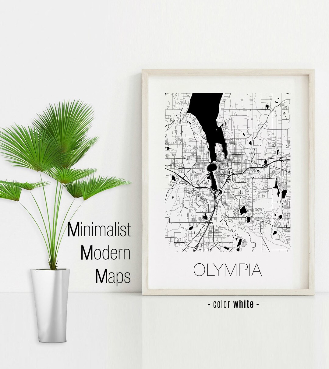 Olympia Washington Olympia WA Map Olympia Map Olympia - Etsy
