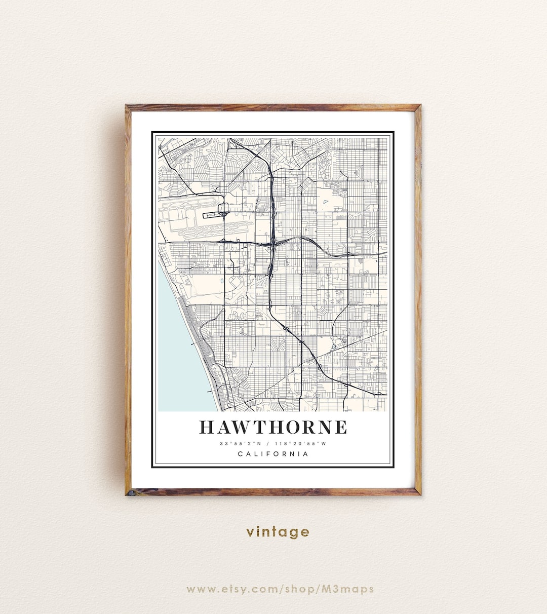 Hawthorne California Map, Hawthorne CA Map, Hawthorne City Map ...