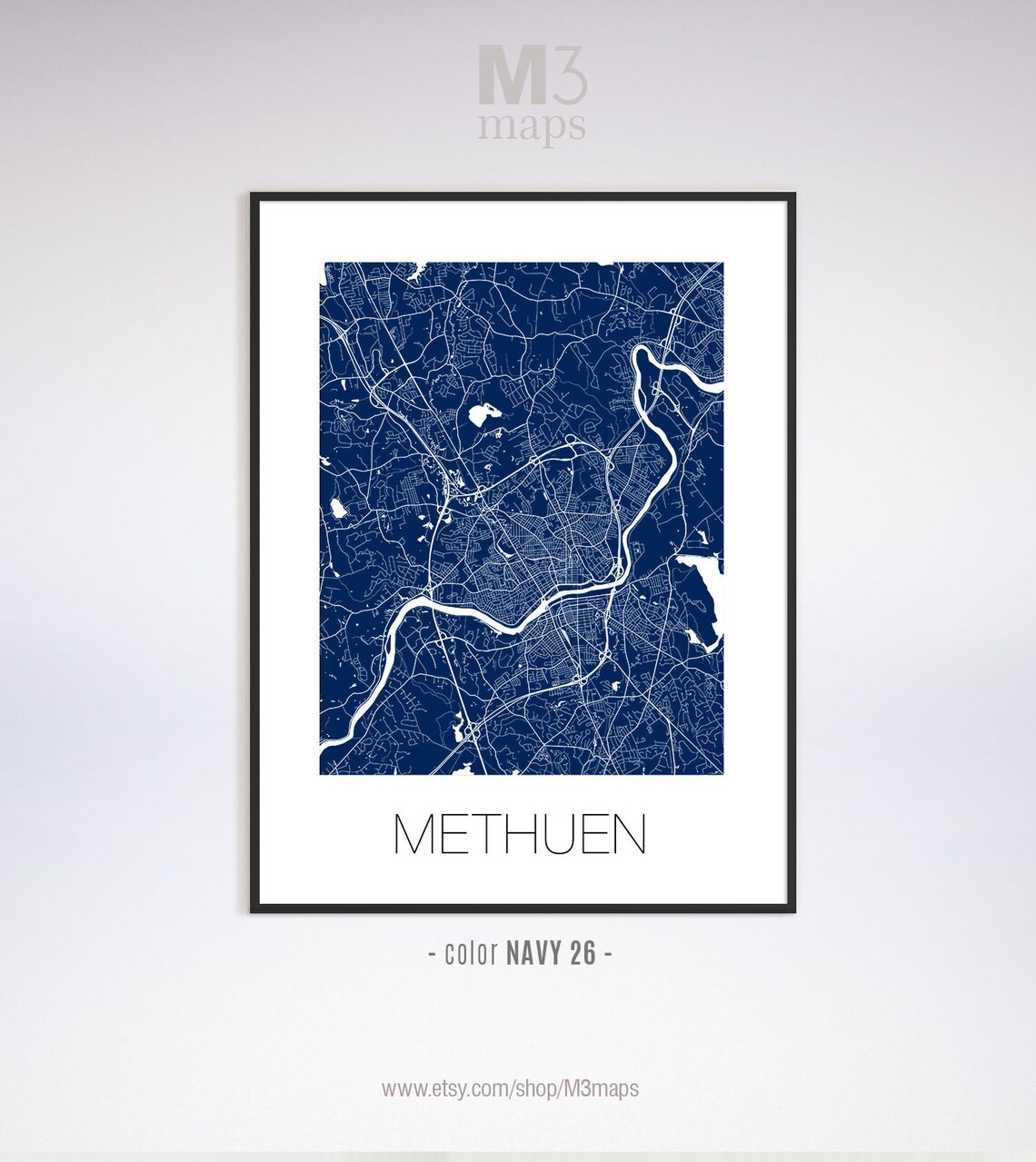 Methuen Massachusetts Methuen MA Map Methuen Map Methuen - Etsy