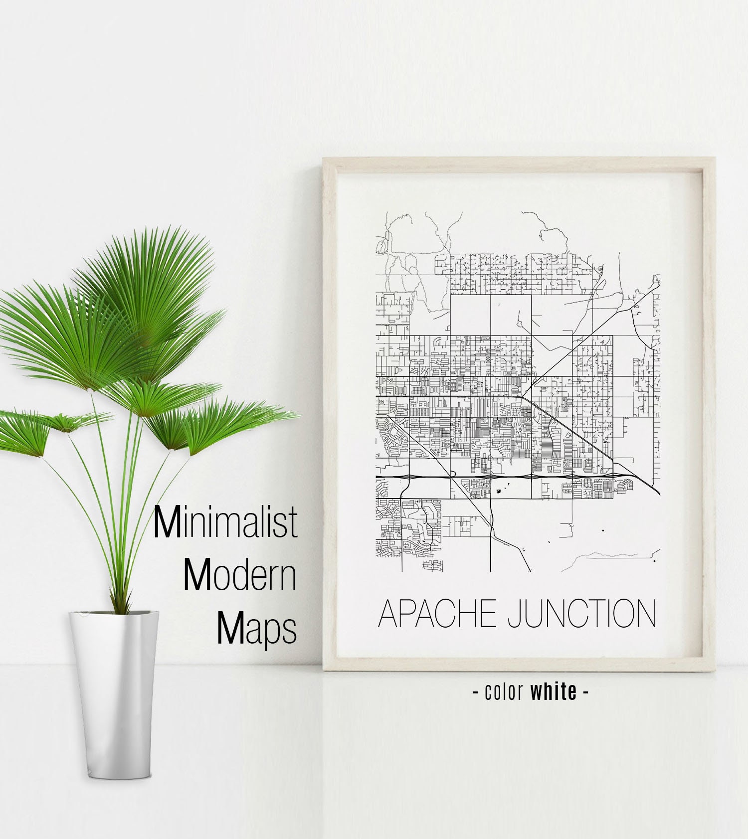 Apache Junction Arizona Apache Junction AZ map Apache | Etsy