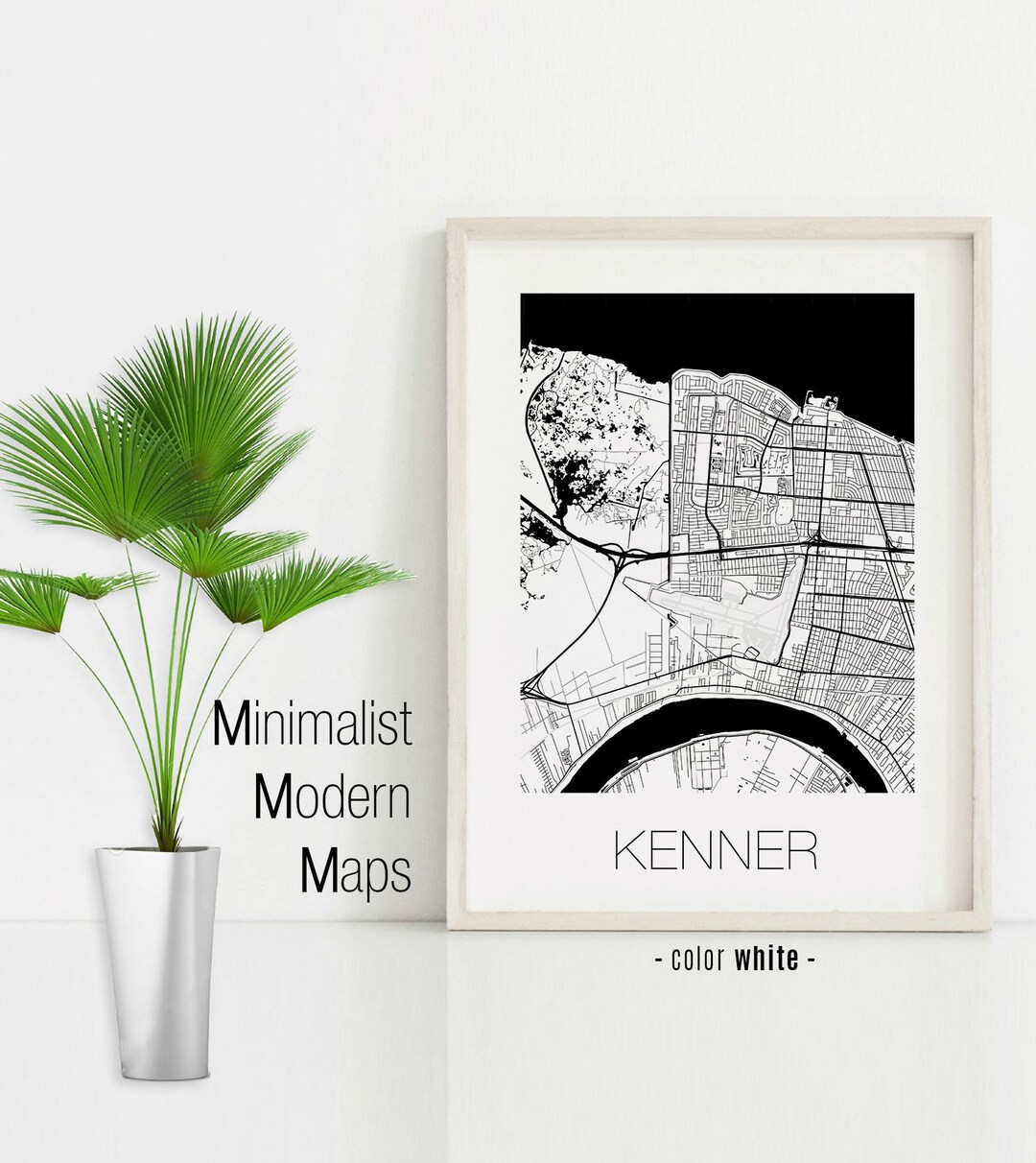 Kenner Louisiana Kenner LA Map Kenner Map Kenner Print - Etsy