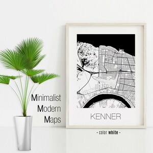 Kenner Louisiana Kenner LA Map Kenner Map Kenner Print - Etsy
