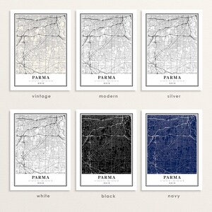 Parma Ohio map Parma OH map Parma city map Parma print | Etsy