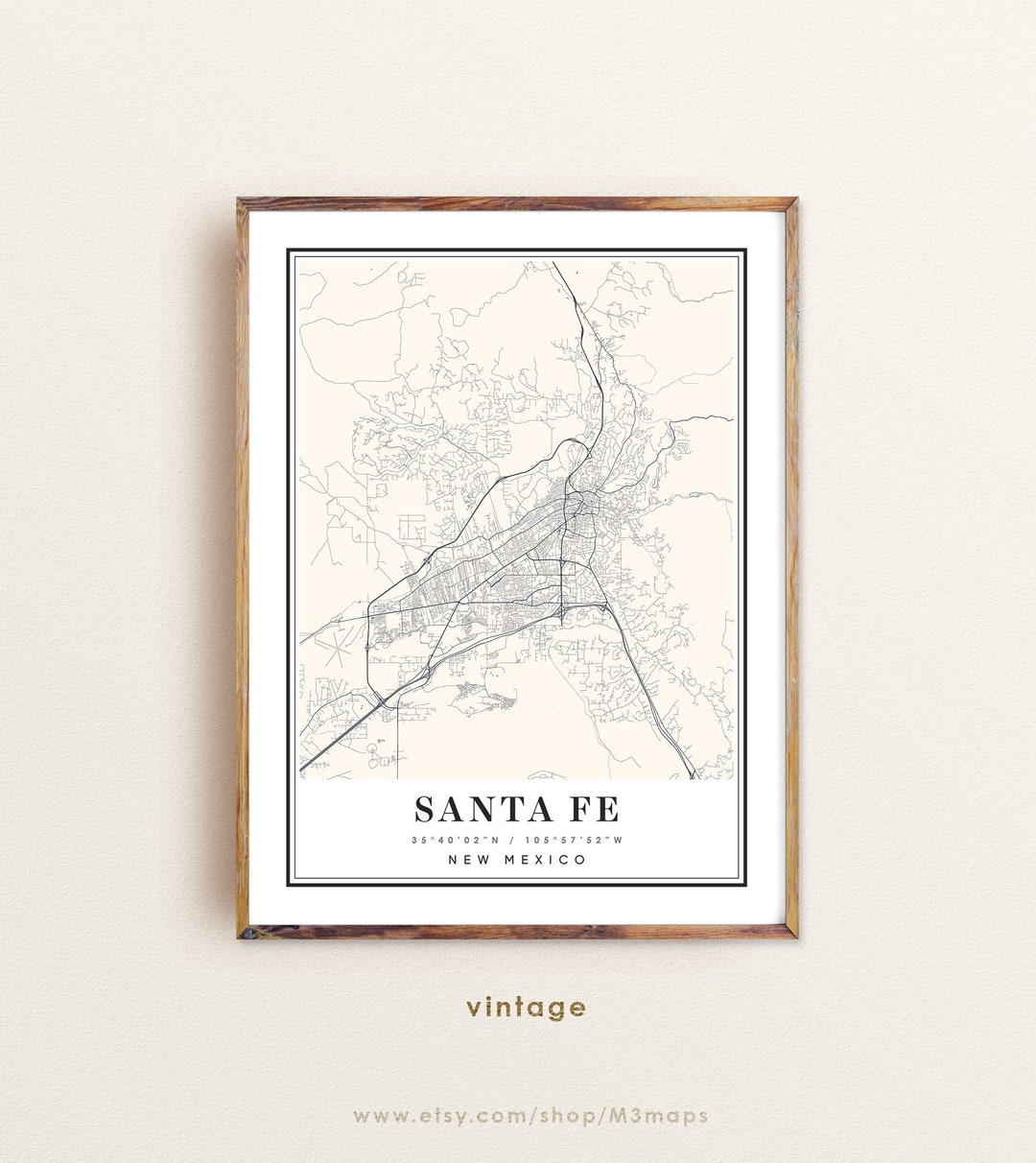 Santa Fe New Mexico Map, Santa Fe NM Map, Santa Fe City Map, Santa Fe ...