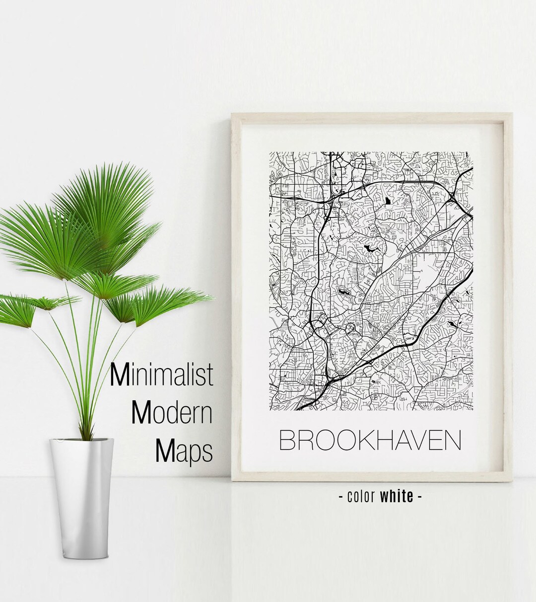 Brookhaven Georgia Brookhaven GA Map Brookhaven Map - Etsy