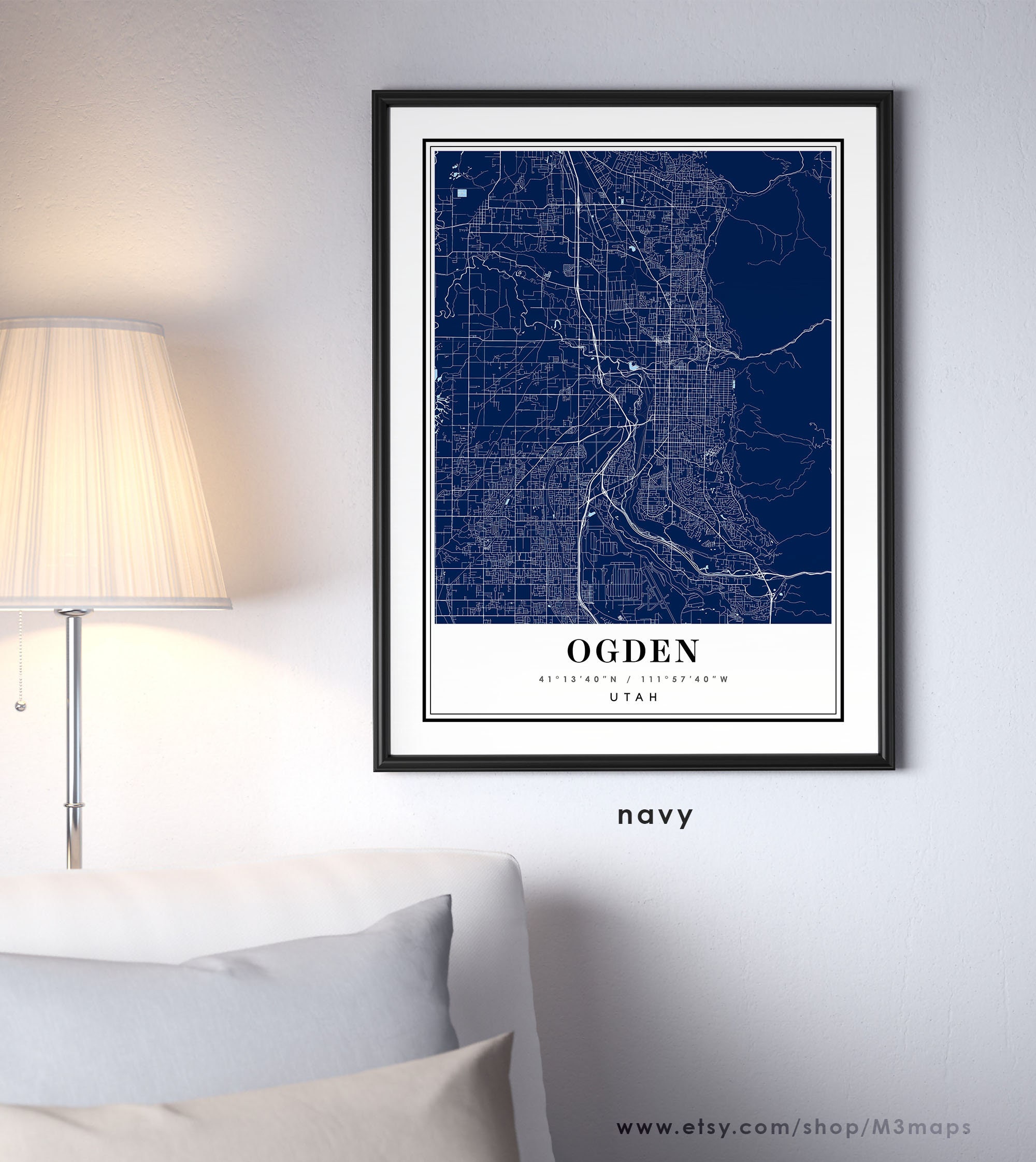 Ogden Utah Map Ogden UT Map Ogden City Map Ogden Print | Etsy