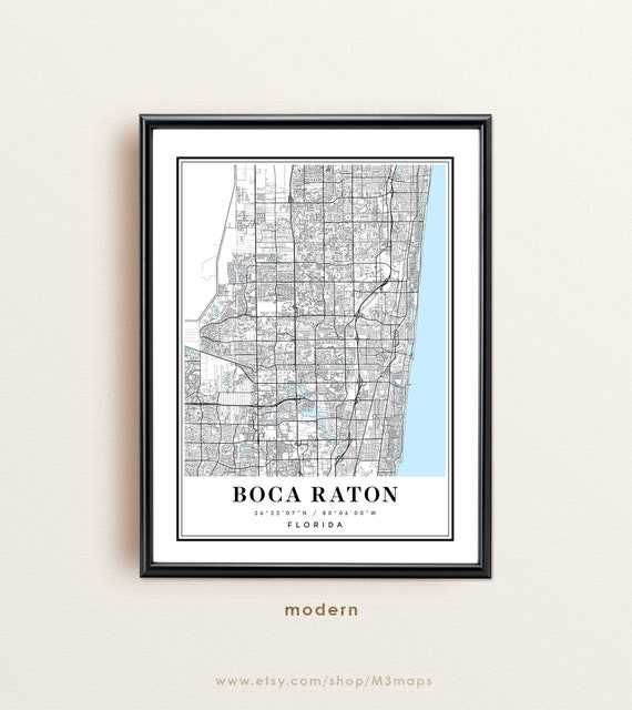Florida Map Boca Raton Fl