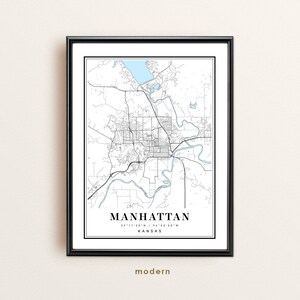 Manhattan Kansas Map, Manhattan KS Map, Manhattan City Map, Manhattan ...