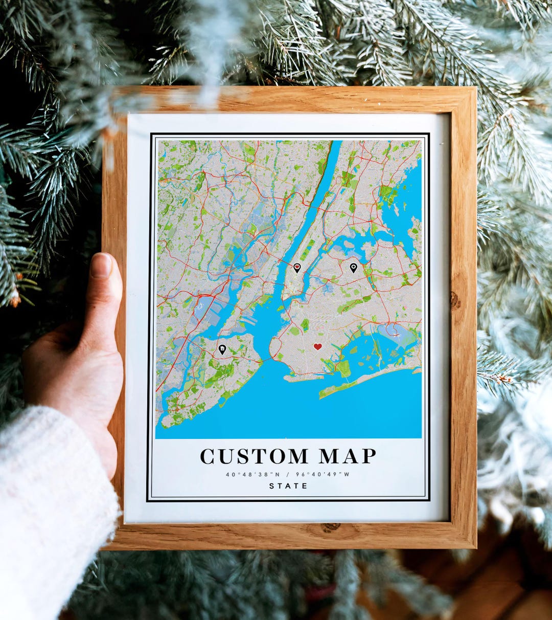 Unique Custom Map Artwork Tailored Wall Decor Map Print of Any City ...