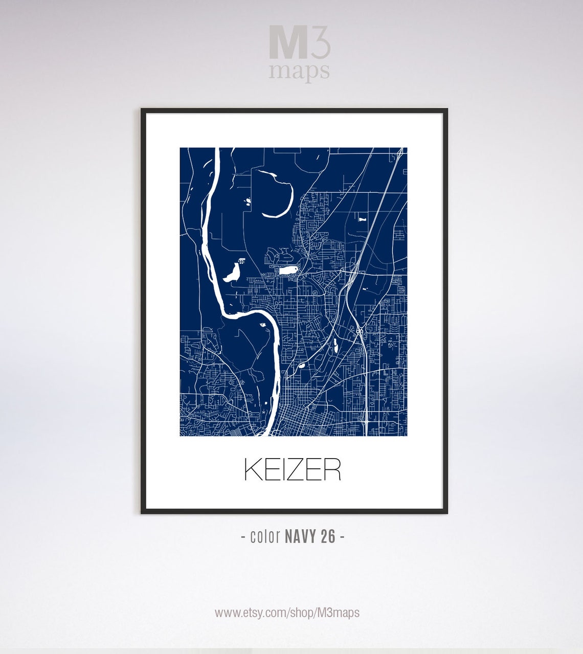 Keizer Oregon Keizer OR Map Keizer Map Keizer Print Keizer - Etsy