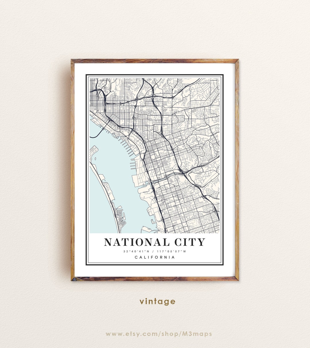 National City California Map, National City CA Map, National City City ...
