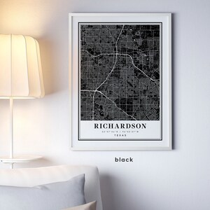 Richardson Texas Map Richardson TX Map Richardson City Map - Etsy