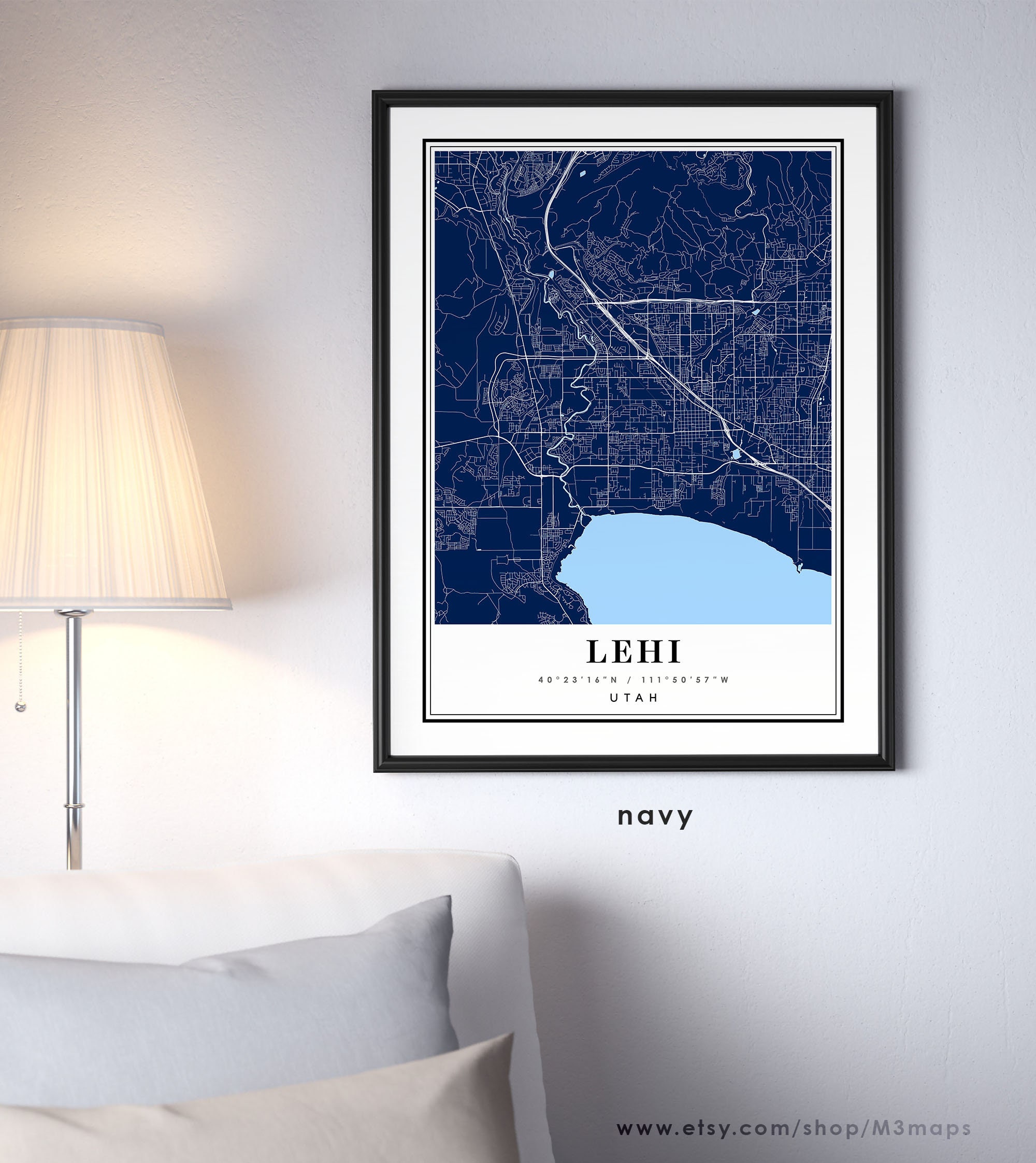 Lehi Utah Map Art Print: Cityscape Poster - Etsy