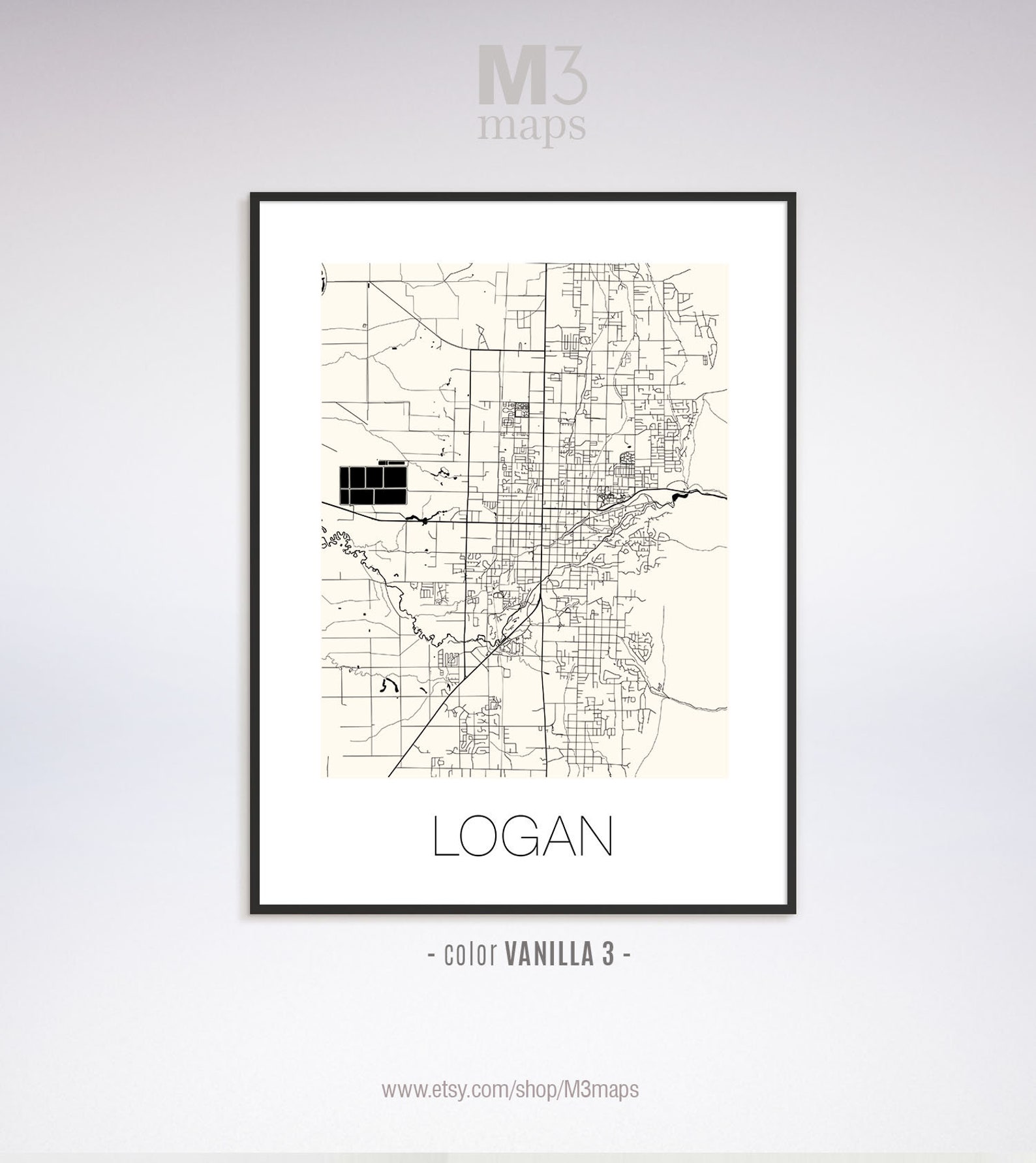 Logan Utah Logan UT Map Logan Map Logan Print Logan - Etsy