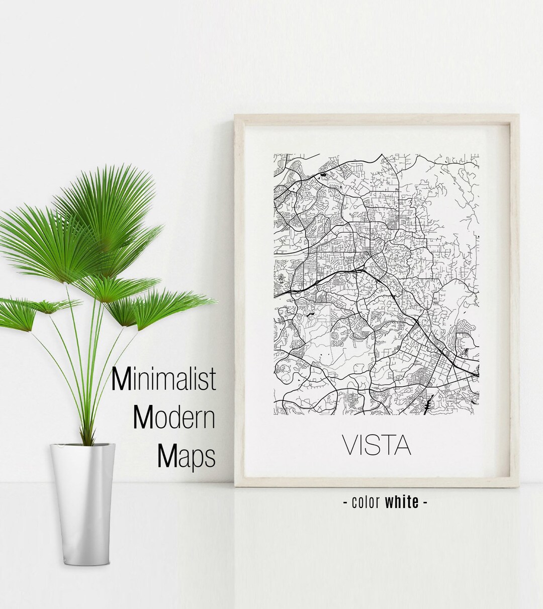 Vista California Vista CA Map Vista Map Vista Print Vista - Etsy