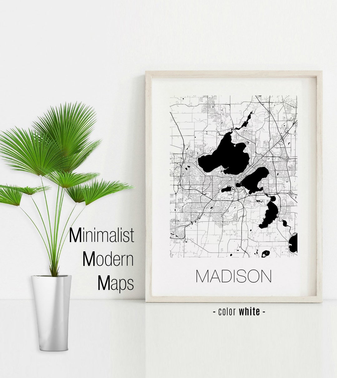 Madison Wisconsin Madison WI Map Madison Map Madison Print - Etsy