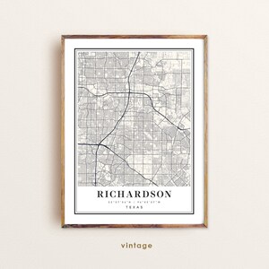 Richardson Texas Map Richardson TX Map Richardson City Map - Etsy