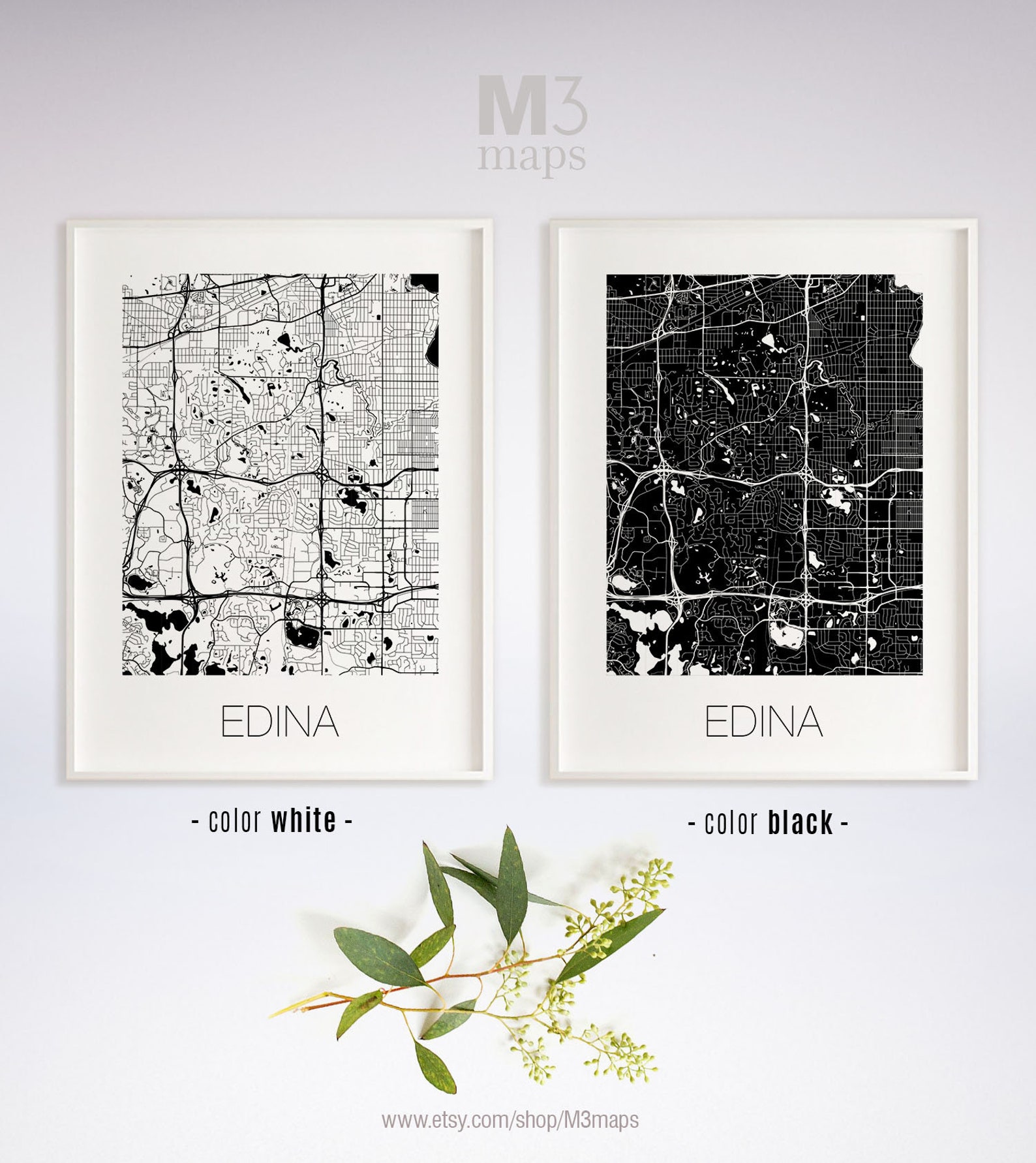 Edina Minnesota Edina MN Map Edina Map Edina Print Edina | Etsy