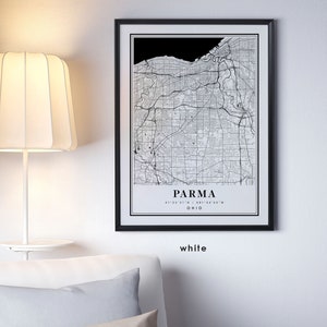 Parma Ohio Map, Parma OH Map, Parma City Map, Parma Print, Parma Poster ...