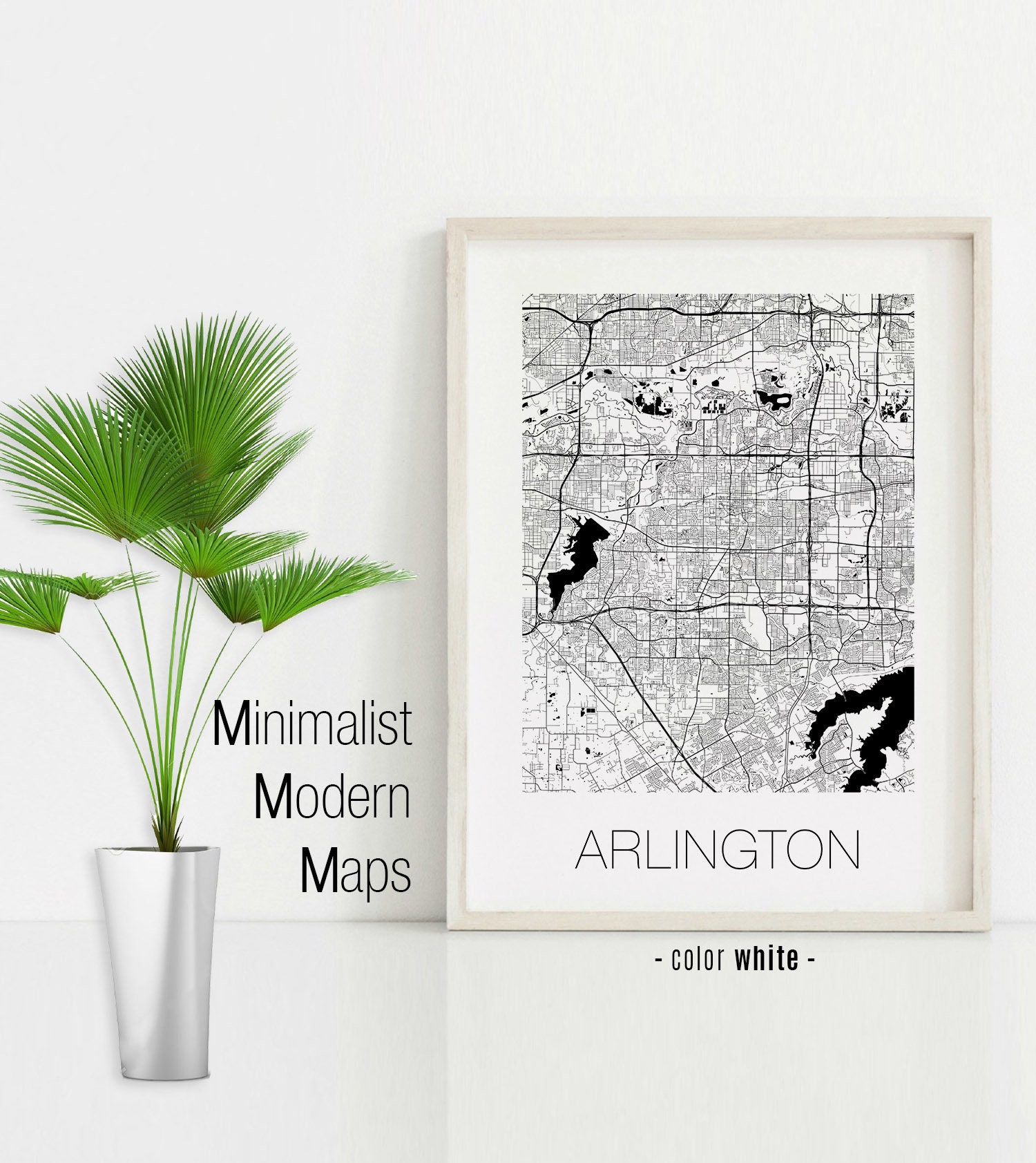 Arlington Texas Arlington TX Map Arlington Map Arlington - Etsy
