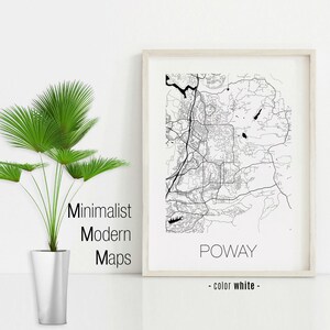 Poway California, Poway CA Map, Poway Map, Poway Print, Poway Poster ...