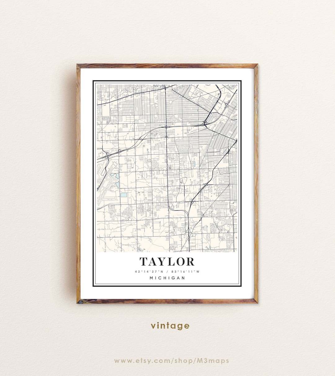 Taylor Michigan Map, Taylor MI Map, Taylor City Map, Taylor Print ...