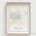 Custom Midland Texas Art Map Poster – Vibrant Colorful Wall Decor ...