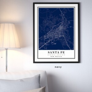Santa Fe New Mexico Map, Santa Fe NM Map, Santa Fe City Map, Santa Fe ...
