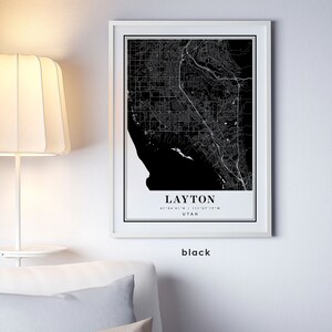 Layton Utah Map, Layton UT Map, Layton City Map, Layton Print, Layton ...