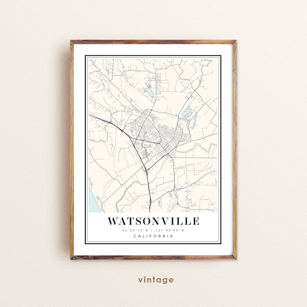 Watsonville Map - Etsy