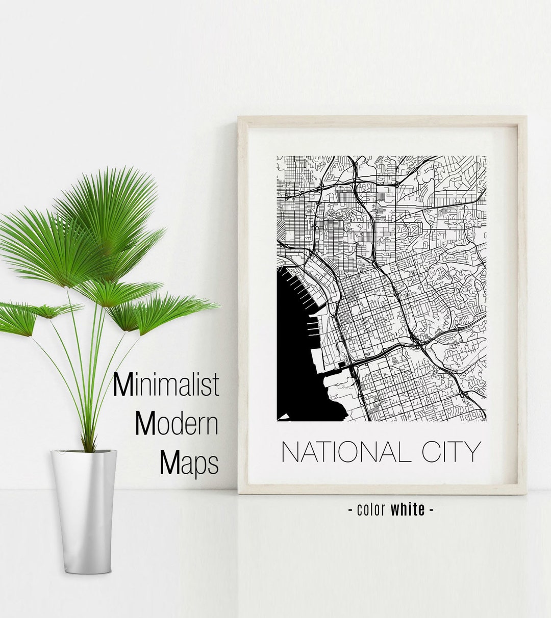 National City California National City CA Map National City - Etsy