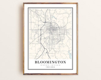 Bloomington Indiana Poster - Etsy