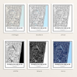 Pompano Beach Florida Map, Pompano Beach FL Map, Pompano Beach City Map ...