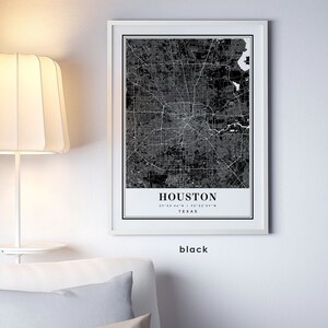 Houston Texas Map, Houston TX Map, Houston City Map, Houston Print ...