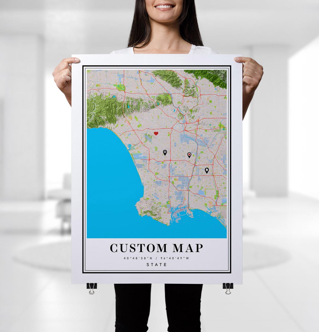 Customized City Map Art - Create a Personalized Map Print of Any City ...