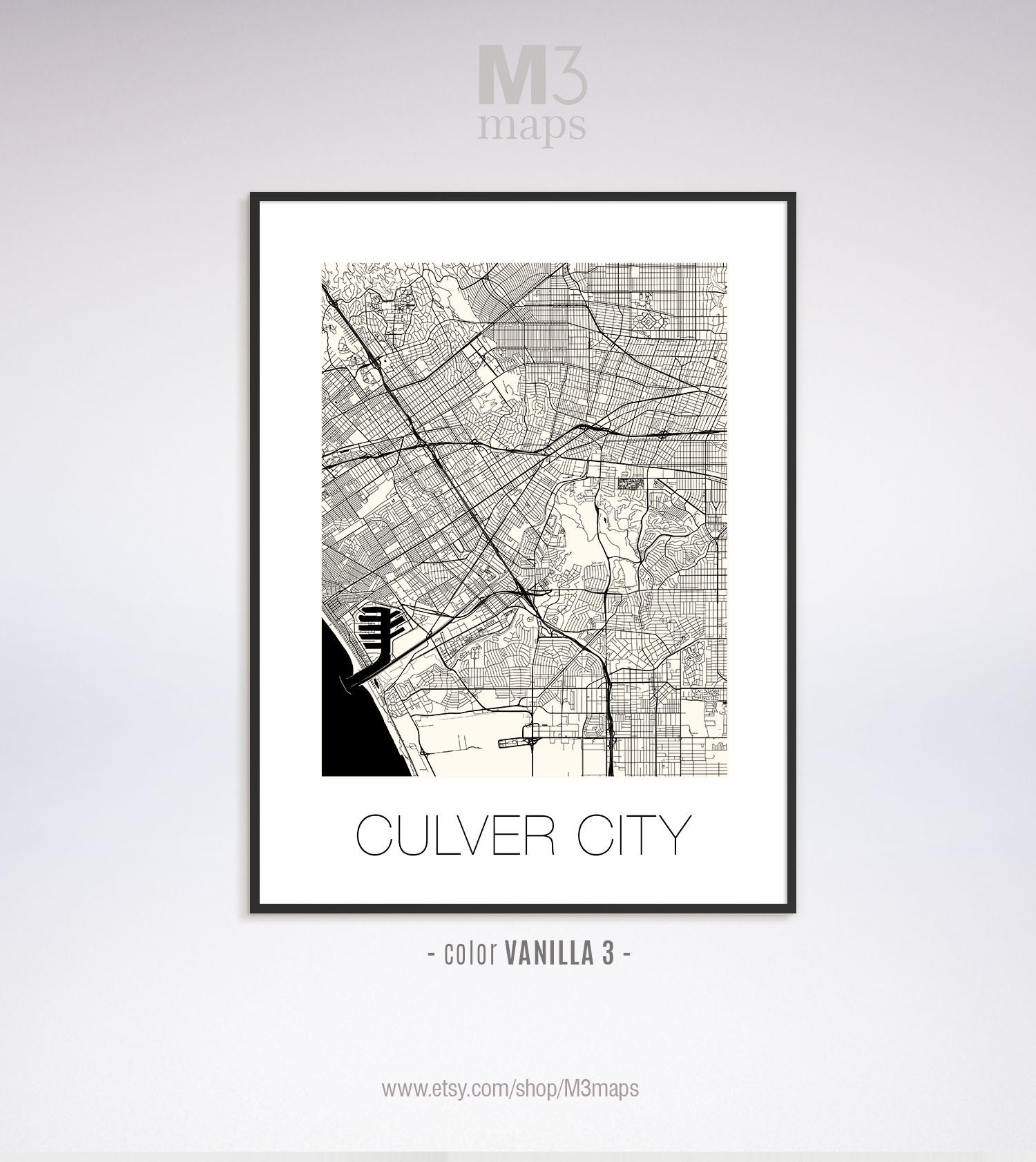 Culver City California Culver City CA Map Culver City Map - Etsy UK