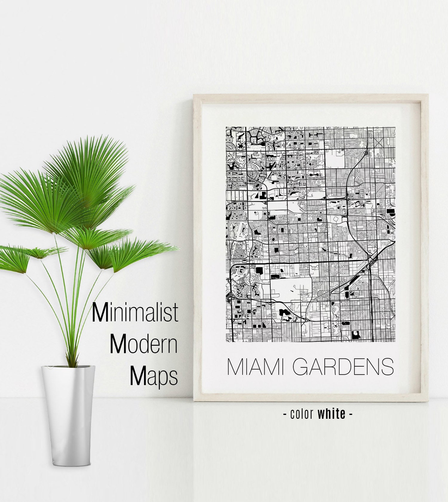 Miami Gardens Florida Miami Gardens FL Map Miami Gardens - Etsy